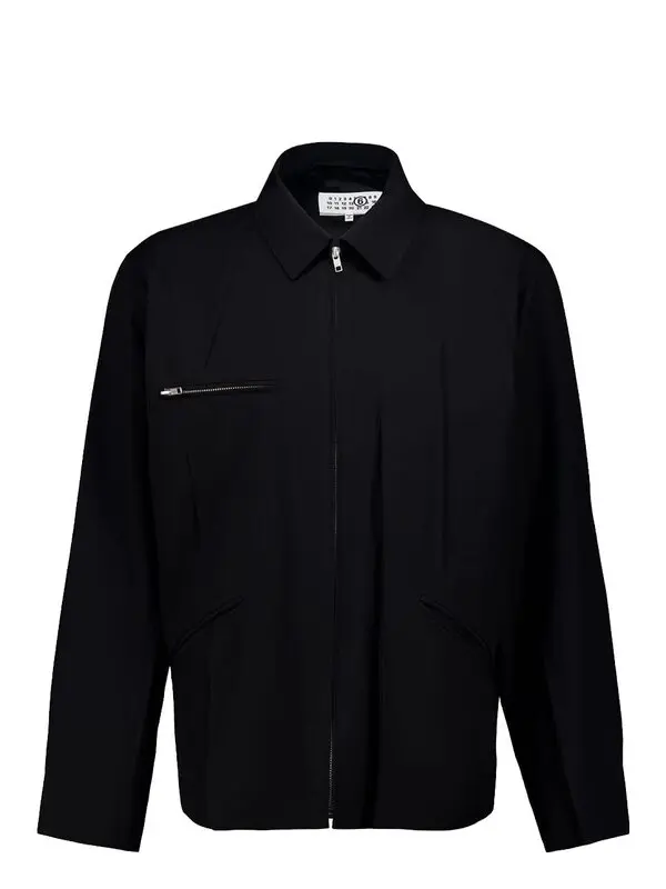 MAISON MARGIELA Virgin Wool-blend Sport Jacket - Black