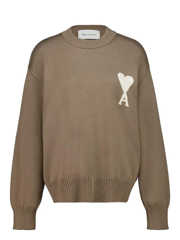Ami De Coeur Crewneck Sweater - Beige