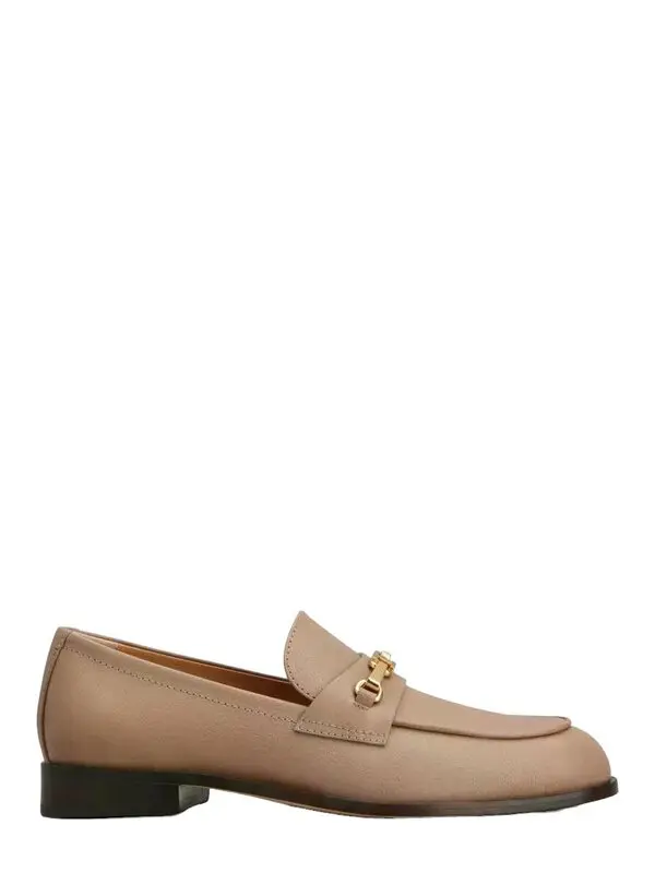 TOD'S Gold-tone Hardware Loafers - Brown