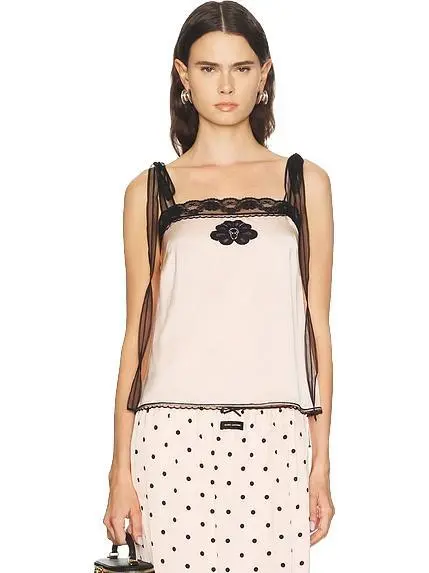 Marc Jacobs Ribbon Strap Top - Blush
