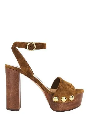 GIANVITO ROSSI Platform Sandal With Gold-tone Studs - Texas