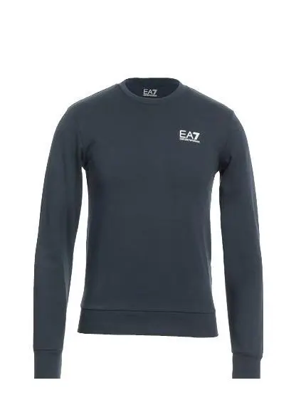 EA7 Sweatshirt In Cotton And Elastane - Blue