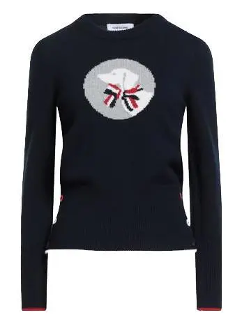 Thom Browne Virgin Wool Sweater - Navy