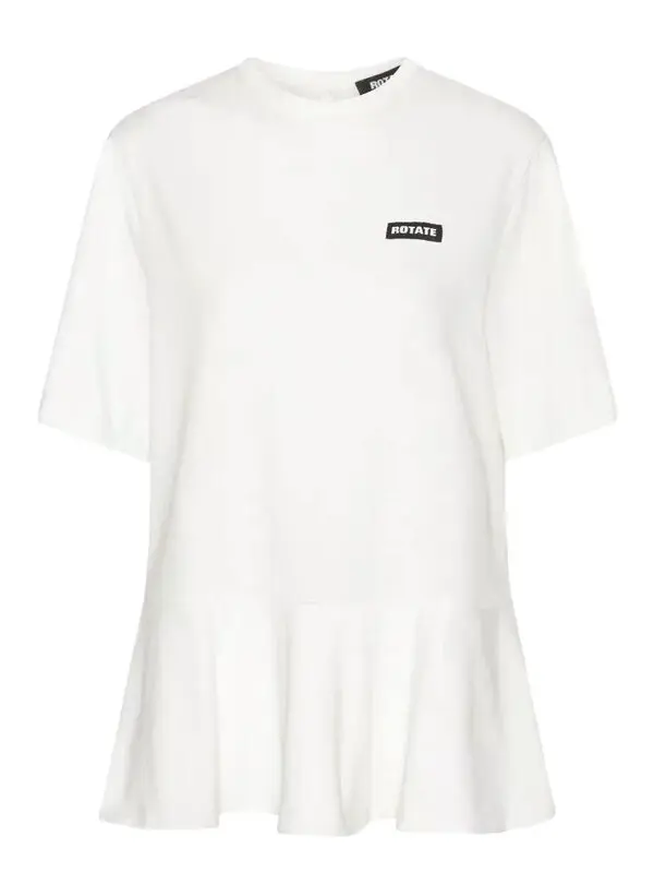 ROTATE BY BIRGER CHRISTENSEN Logo-detail T-shirt - White