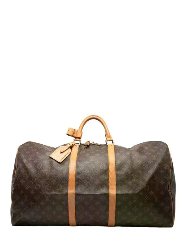 LOUIS VUITTON 1999 Monogram Keepall 60 Travel Bag - Brown