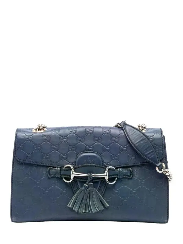 Gucci Medium Sima Emily Shoulder Bag - Blue