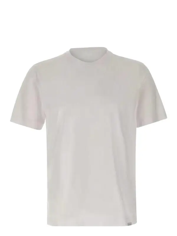 DIKTAT Crew-neck Side-slits T-shirt - White