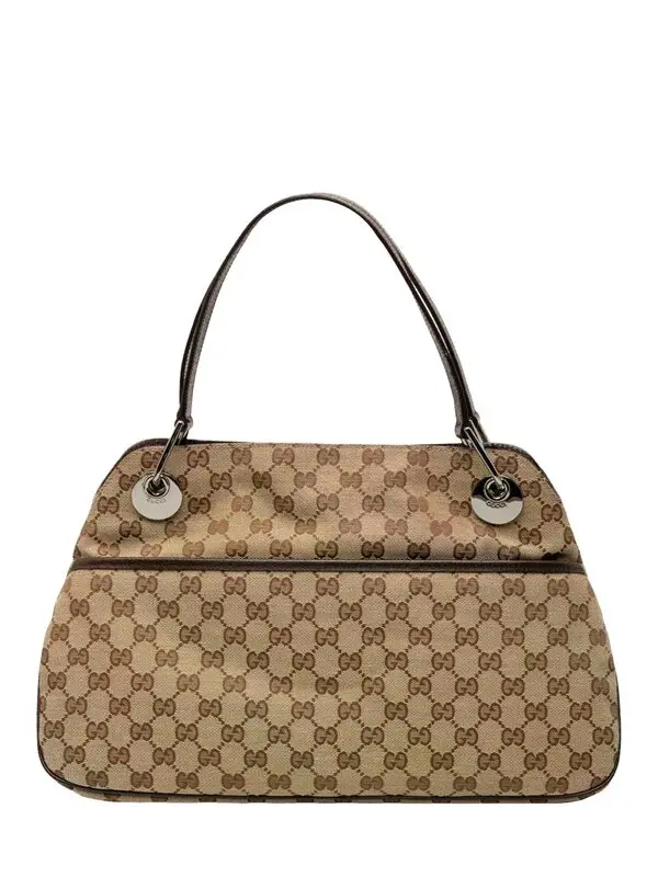 Gucci Gg Canvas Eclipse Shoulder Bag - Brown