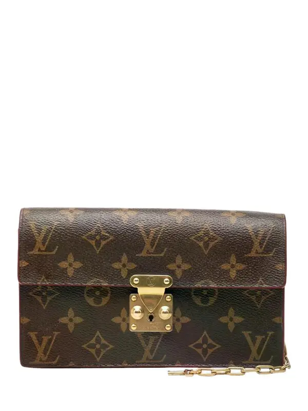LOUIS VUITTON 2019 Monogram S Lock Pouch Mm - Brown
