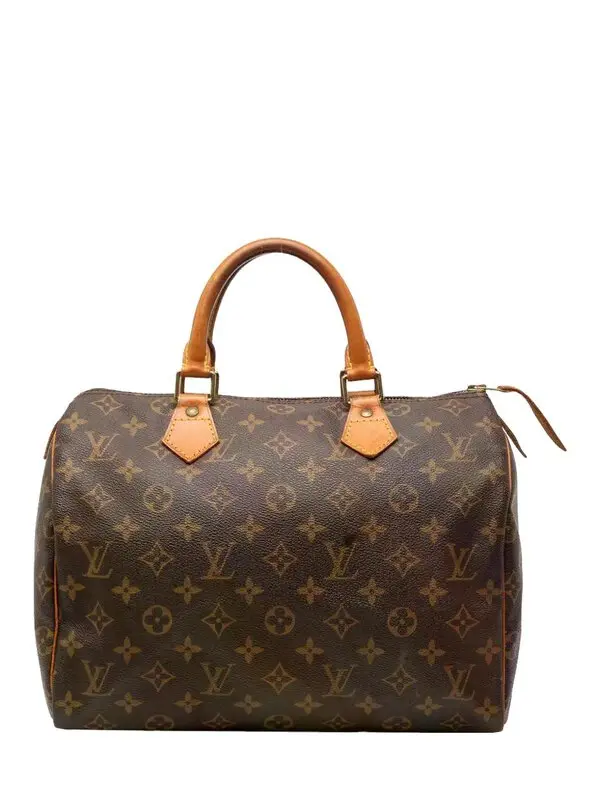 LOUIS VUITTON 1995 Monogram Speedy 30 Boston Bag - Brown