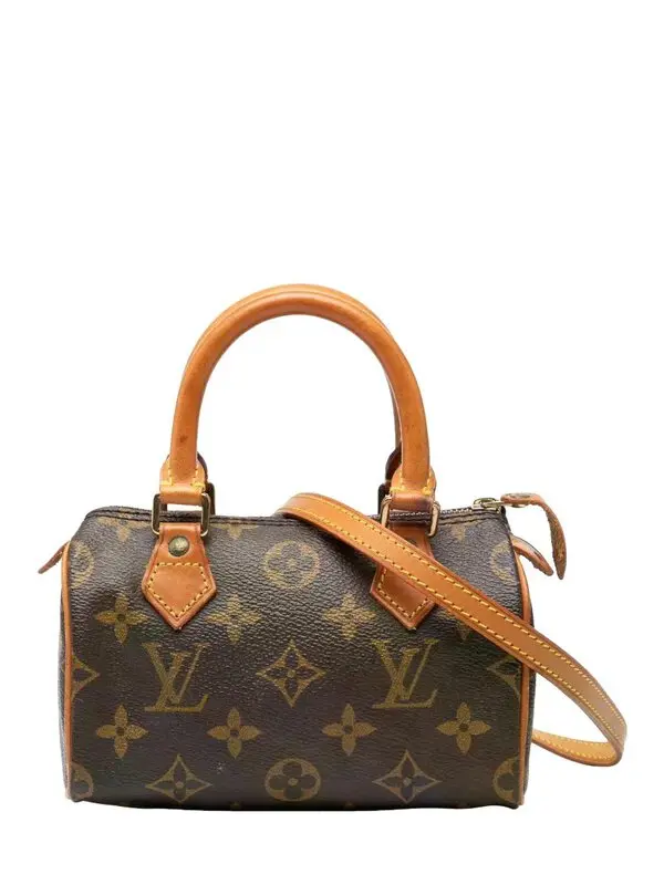 LOUIS VUITTON 1996 Monogram Mini Speedy Hl Satchel - Brown