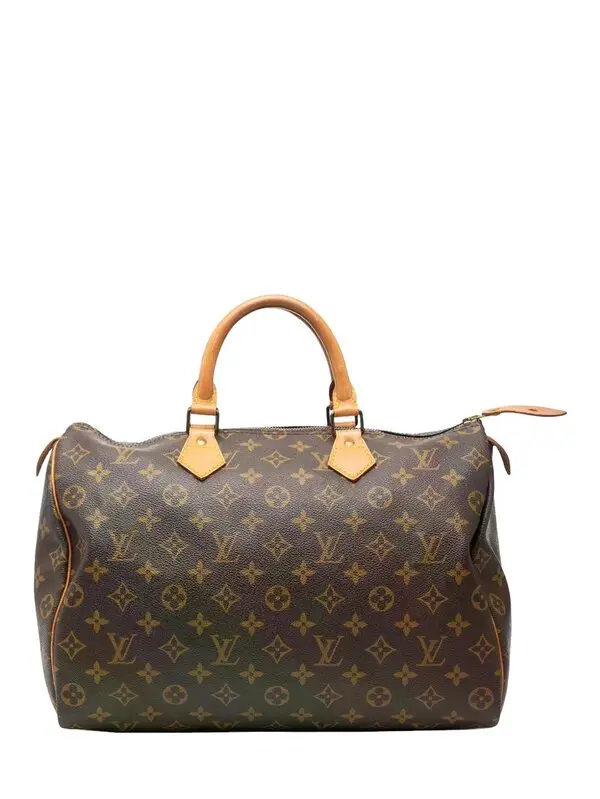 LOUIS VUITTON 1986 Monogram Speedy 40 Boston Bag - Brown