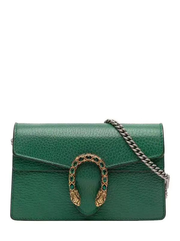Gucci Mini Leather Dionysus Crossbody Bag - Green
