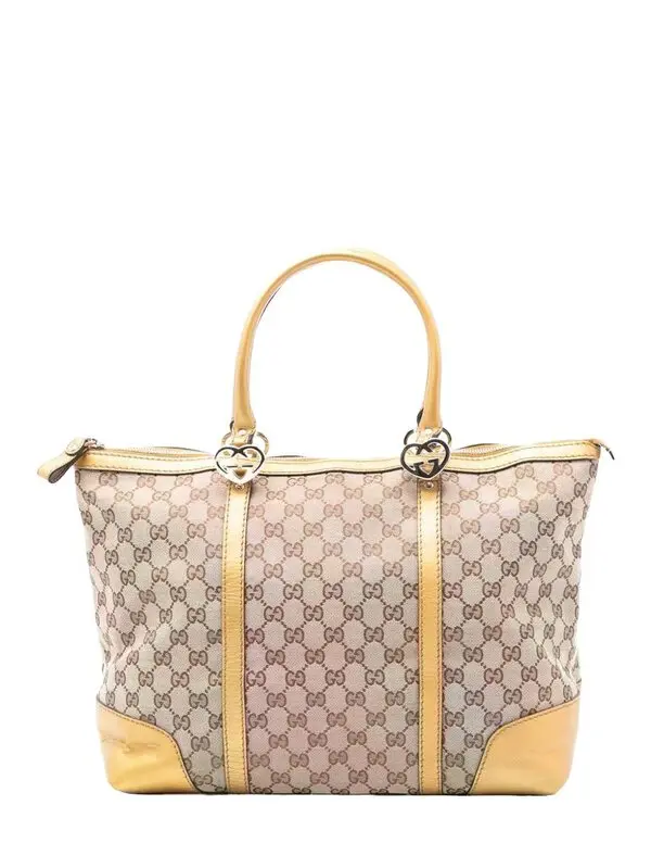 Gucci Gg Canvas Lovely Tote Bag - Brown