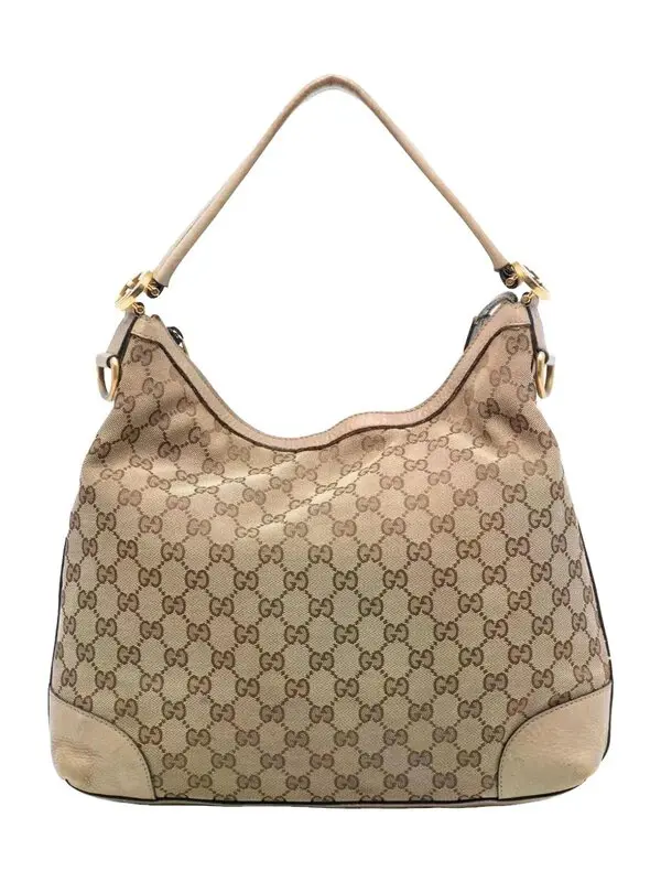 Gucci Small Gg Canvas Miss Gg Hobo Satchel - Brown