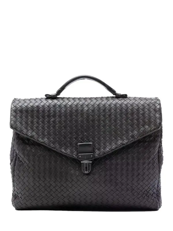 Bottega Veneta 2010 Nappa Intrecciato Briefcase Business Bag - Brown