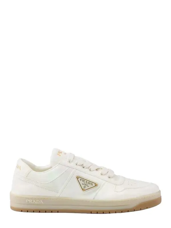 Prada Downtown Nappa Leather Sneakers - Neutrals