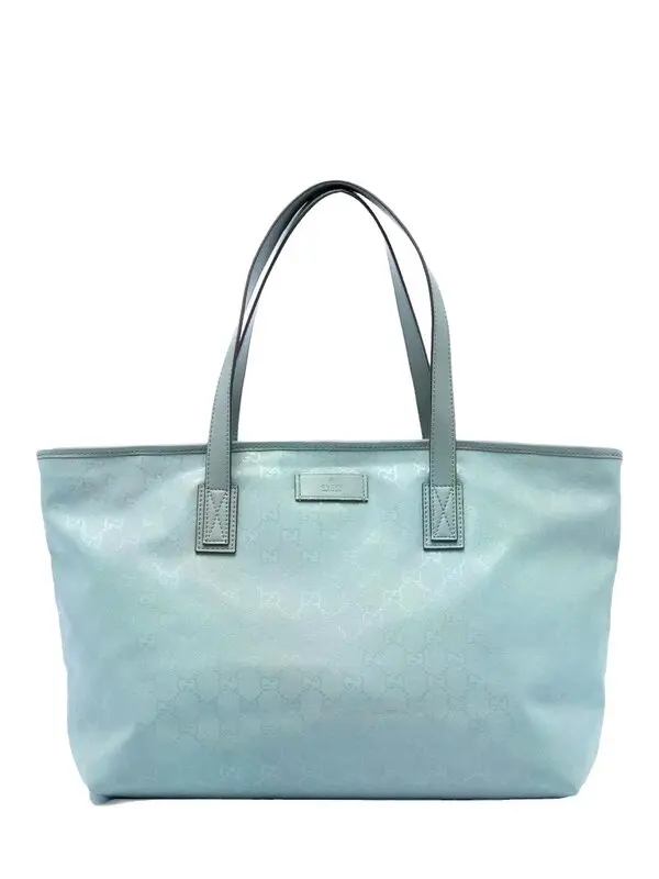 Gucci Medium Gg Imprime Tote Bag - Blue