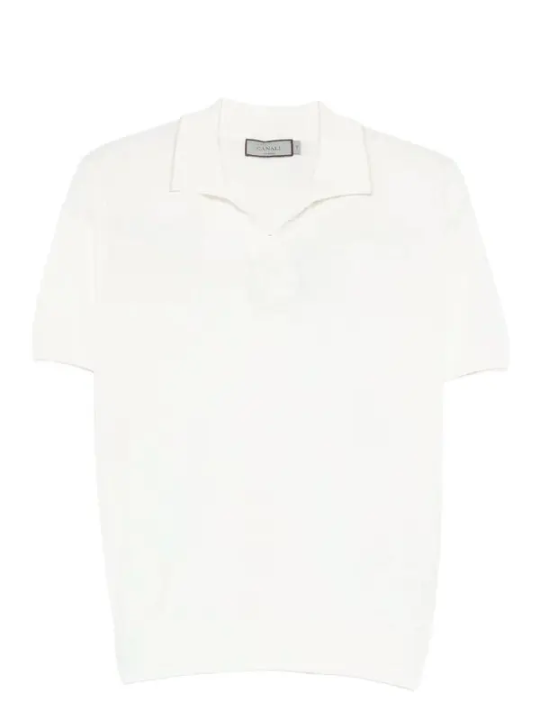 Canali Polo-collar Shirt - Neutrals