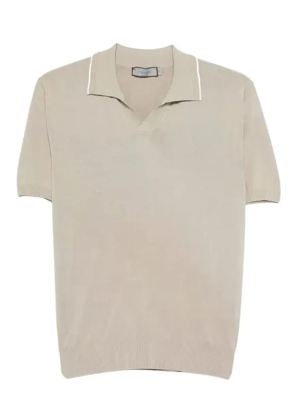 Canali V-neck T-shirt - Neutrals