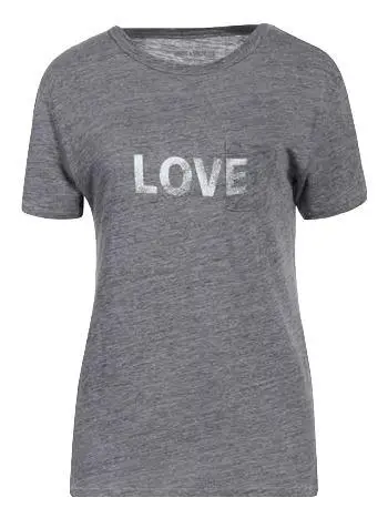 Zadig&Voltaire T-shirt In Linen And Polyamide - Grey