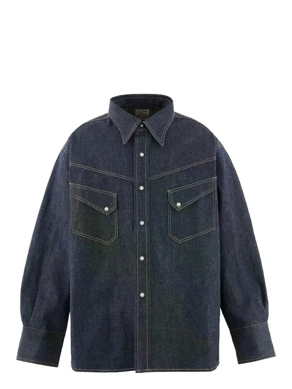 SAINT MXXXXXX Chest-pocket Denim Shirt - Blue