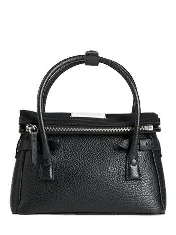 MAISON MARGIELA Handbag In Goat Skin, Calfskin, And Zamak - Black