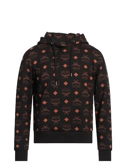 Mcm Logo-printed French Terry Hooded Sweatshirt - Brown
