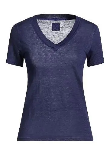 120% Lino Linen Jersey T-shirt - Navy