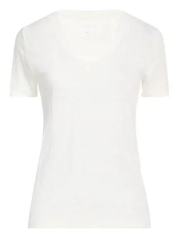 120% Lino Linen Jersey T-shirt - White
