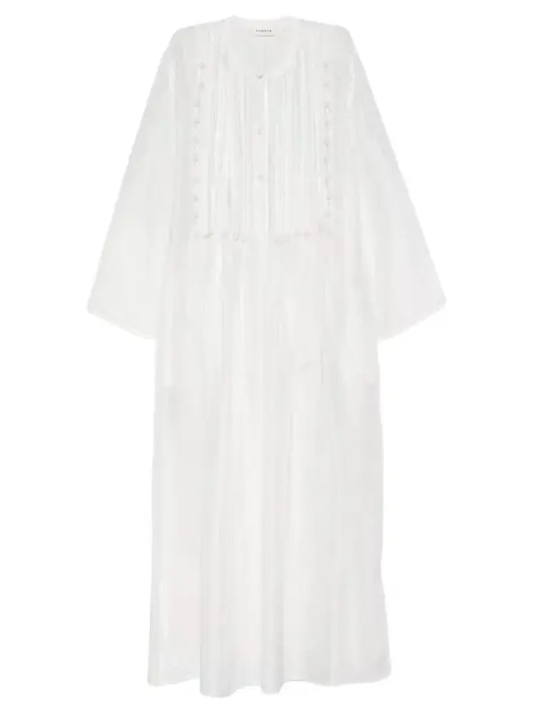 P.a.r.o.s.h Sadio Beaded Midi Dress - White