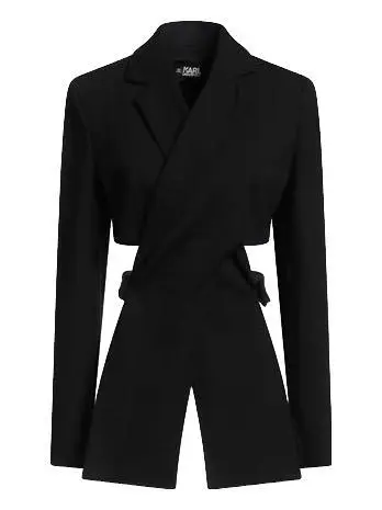 Karl Lagerfeld Single-breasted Blazer With Cutout Details - Black