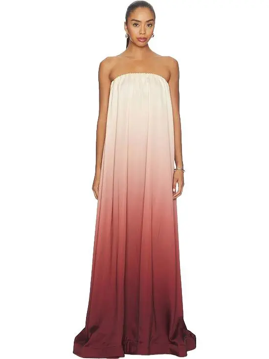 L'IDEE Costiera Strapless Maxi Dress - Souffle