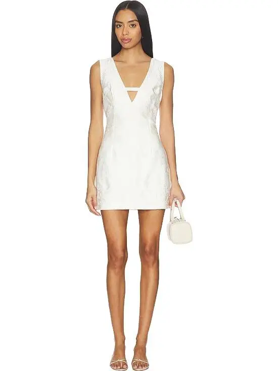 YELLOW THE LABEL Brynlee Mini Dress - Ivory