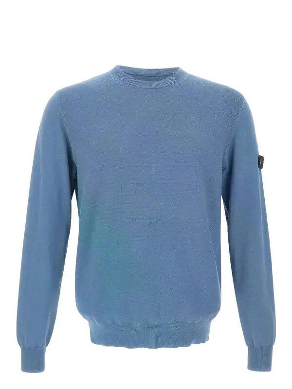 Peuterey Ganna Logo-patch Crew-neck Sweater - Blue