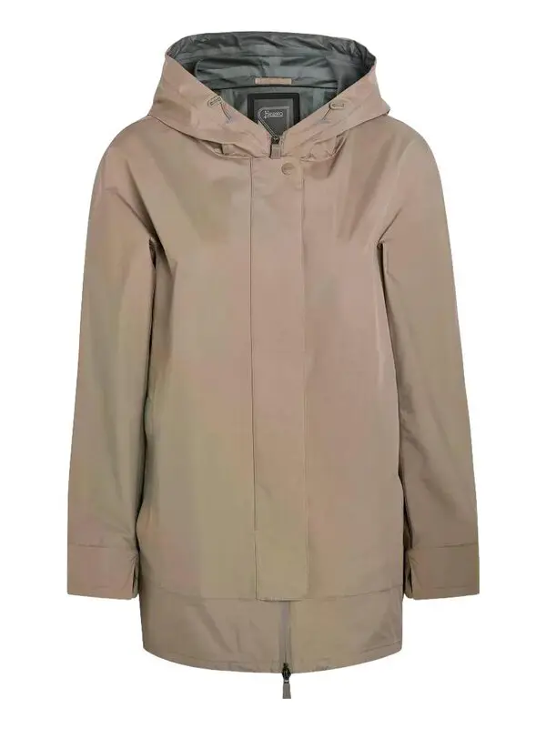 Herno Hooded Coat - Neutrals
