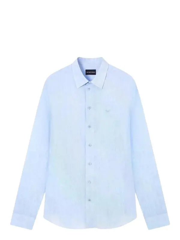 Emporio Armani Logo-detail Shirt - Blue