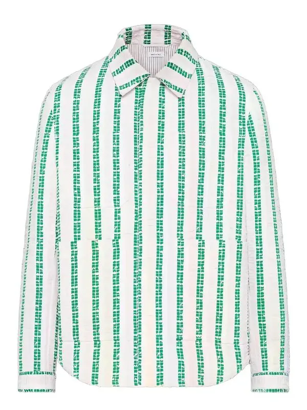 Thom Browne Striped Tweed Utility Jacket - Green