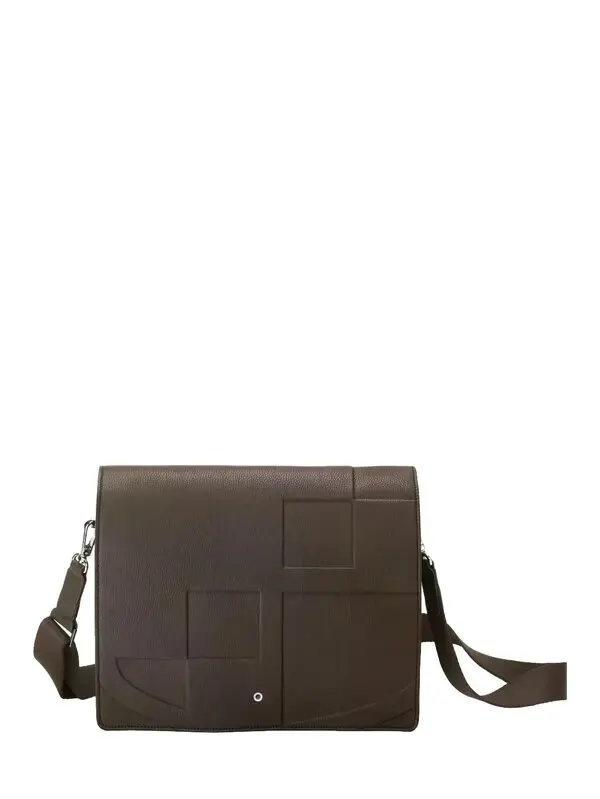 GRAF LANTZ Embossed Messenger Bag - Brown