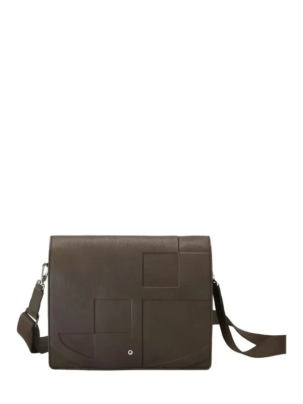 GRAF LANTZ Embossed Messenger Bag - Brown