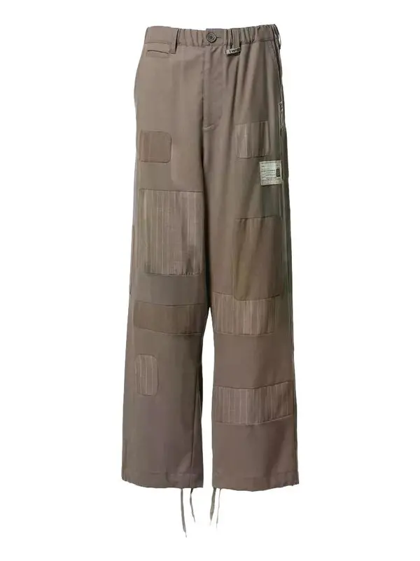 Mihara Yasuhiro Repaired Patchwork Trousers - Neutrals