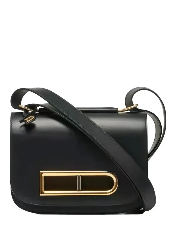 Delvaux Small Lingot Leather Shoulder Bag - Black