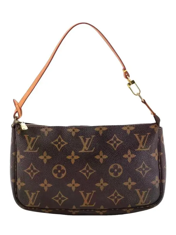 LOUIS VUITTON Pochette Accessoires Monogram Canvas Clutch - Brown
