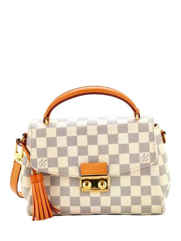 LOUIS VUITTON Croisette Damier Crossbody Bag - White