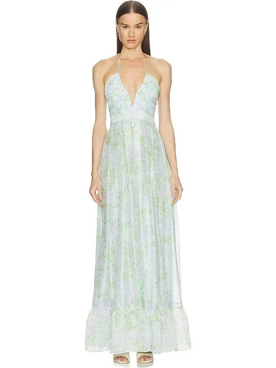 Katie May Isola Gown - Sky Floral