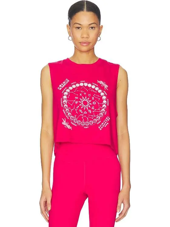 Spiritual Gangster Zodiac Energy Spirit Crop Tank - Passion Flower