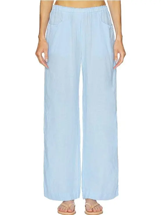 Velvet By Graham & Spencer Clair Wide-leg Pants - Sailboat