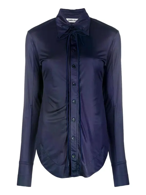AMBUSH Fitted Long-sleeve Shirt - Blue