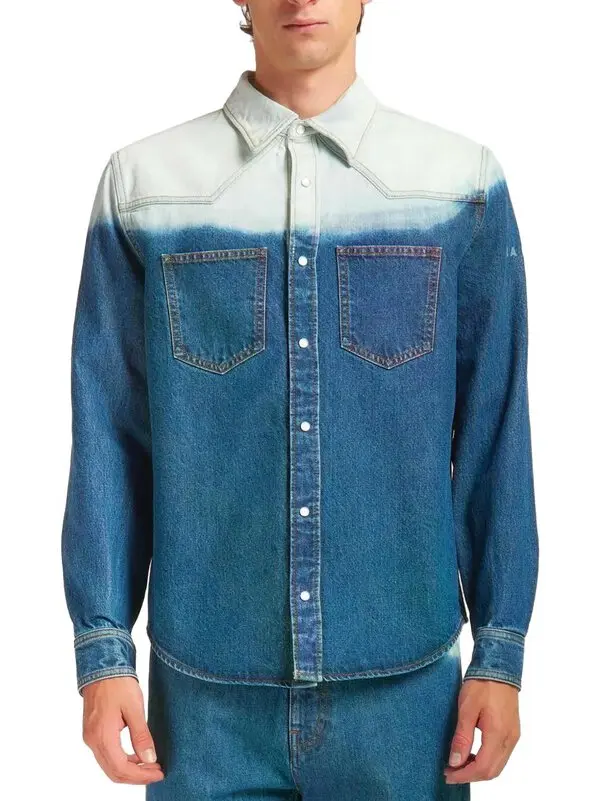 Marni Dip-dye Denim Shirt - Blue