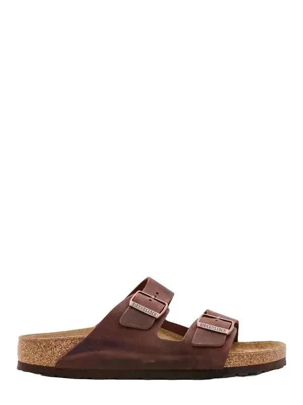 BIRKENSTOCK Arizona Leather Sandals - Brown